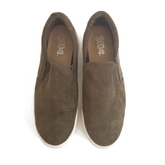 Brash | Shoes | Brash Olive Green Slip On Sneakers 8 | Poshmark